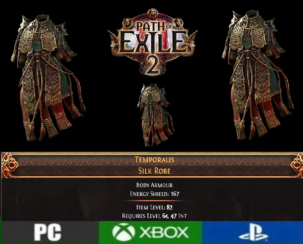 Path of Exile 2 Temporalis Silk Robe PC/PS5/XBOX (STANDARD) - Stan ...