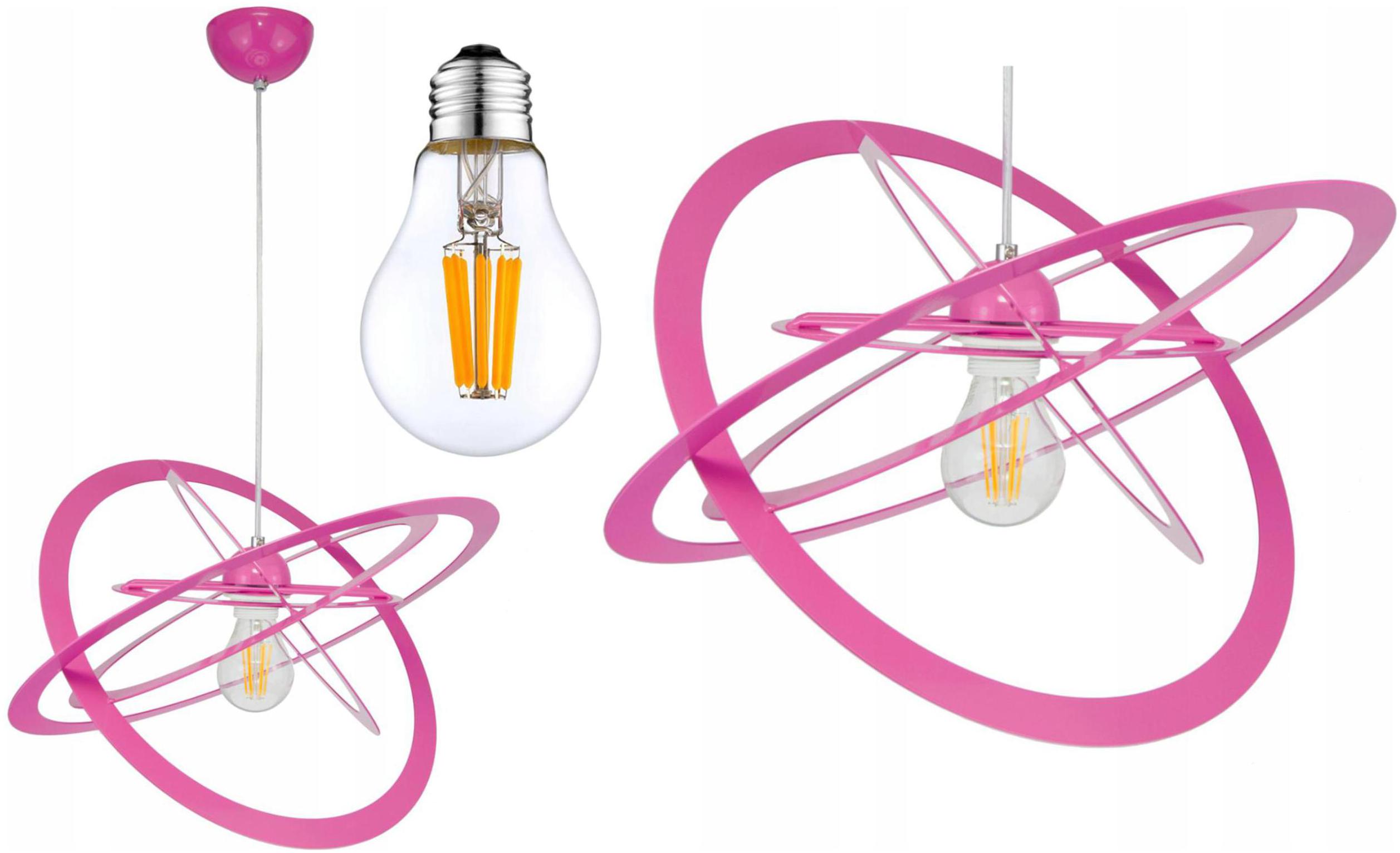 LAMPA ŻYRANDOL WISZĄCA SFERIS RÓŻOWY (5904094034260) • Cena, Opinie ...