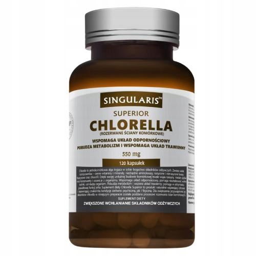 Singularis Chlorella 550mg 120 kaps. (5903263262251) • Cena, Opinie ...
