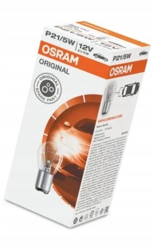 OSRAM ORIGINAL ŻARÓWKA P21/5W 12V BAY15D T-11 10SZT 4050300838069 za 39 ...