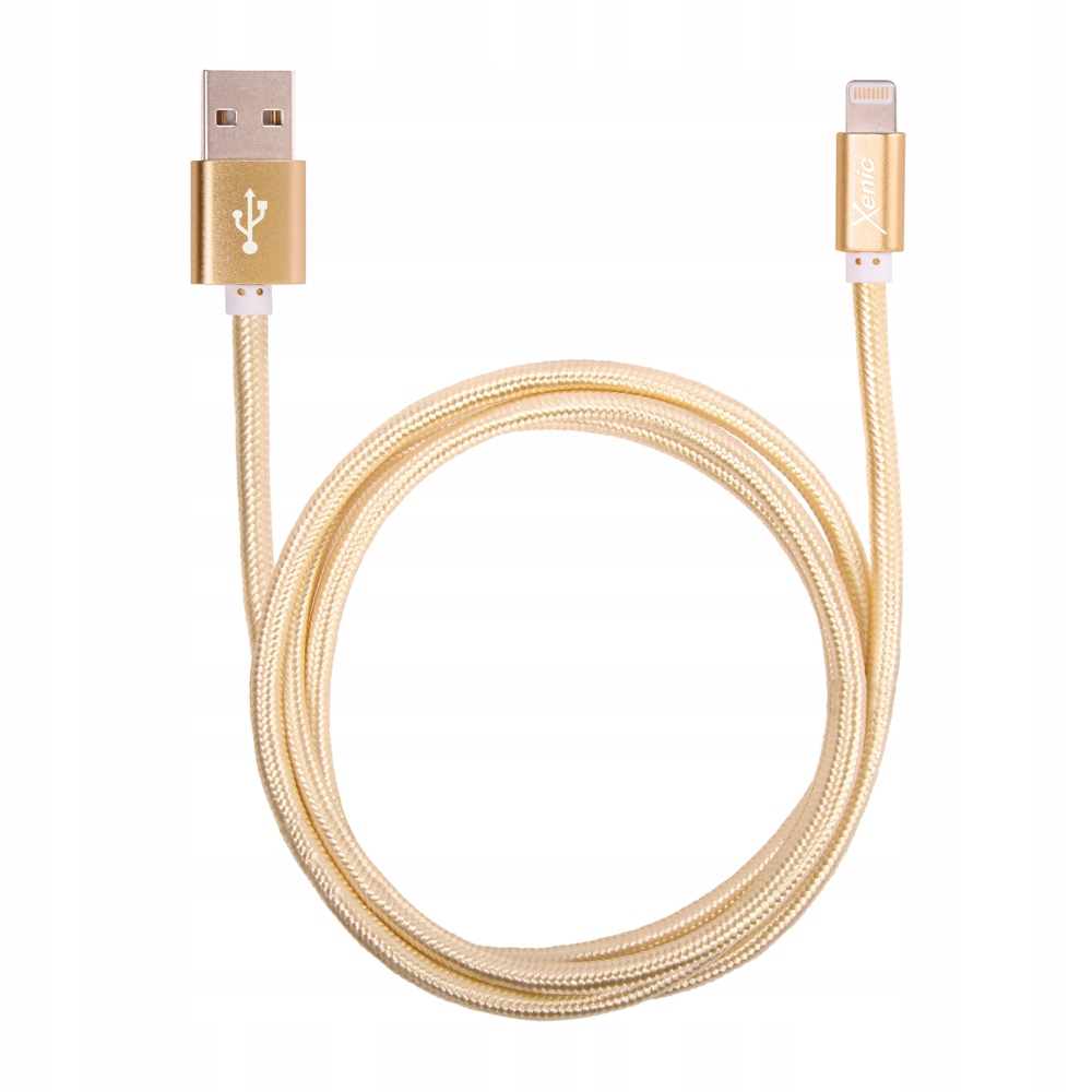 Kabel Xenic USB - Apple Lightning 1 m złoty • Cena, Opinie - Allegro