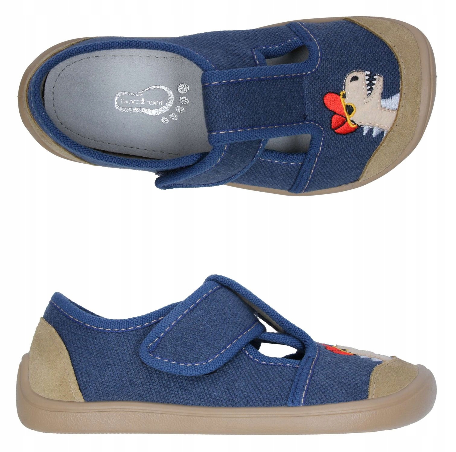 3F BAREFOOT KAPCIE DZIECIĘCE 30 KAPCIE DO PRZEDSZKOLA WKŁADKA SKÓRA ...