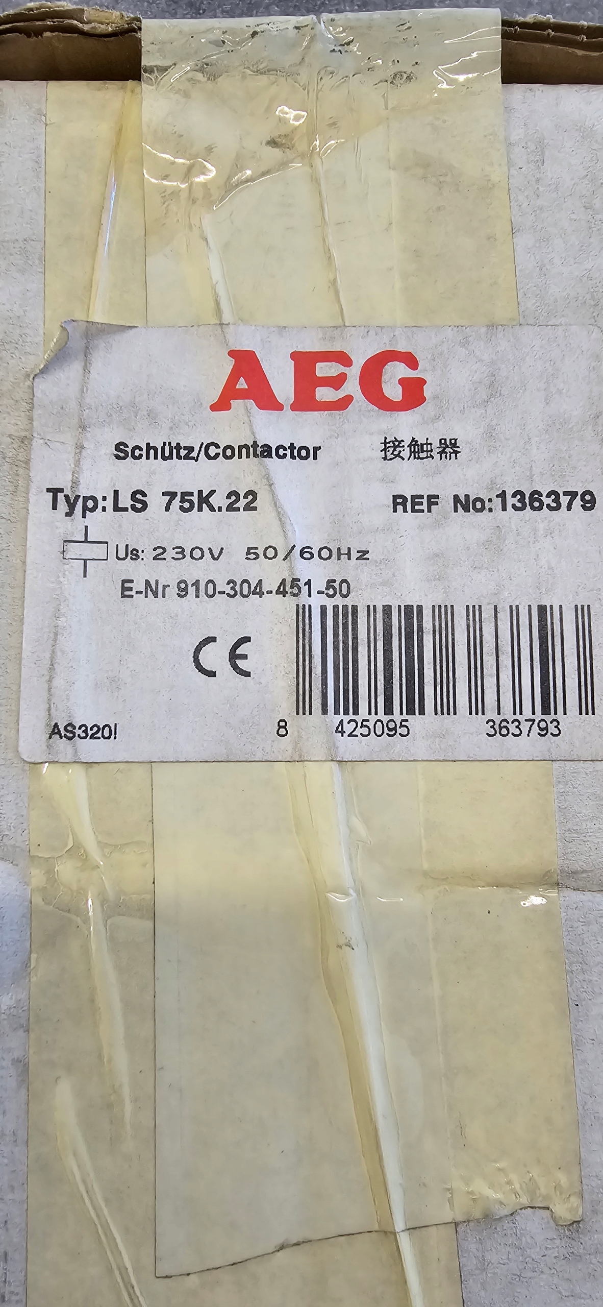 Stycznik AEG LS75K.22 230V (0724165961128) • Cena, Opinie • Styczniki i ...