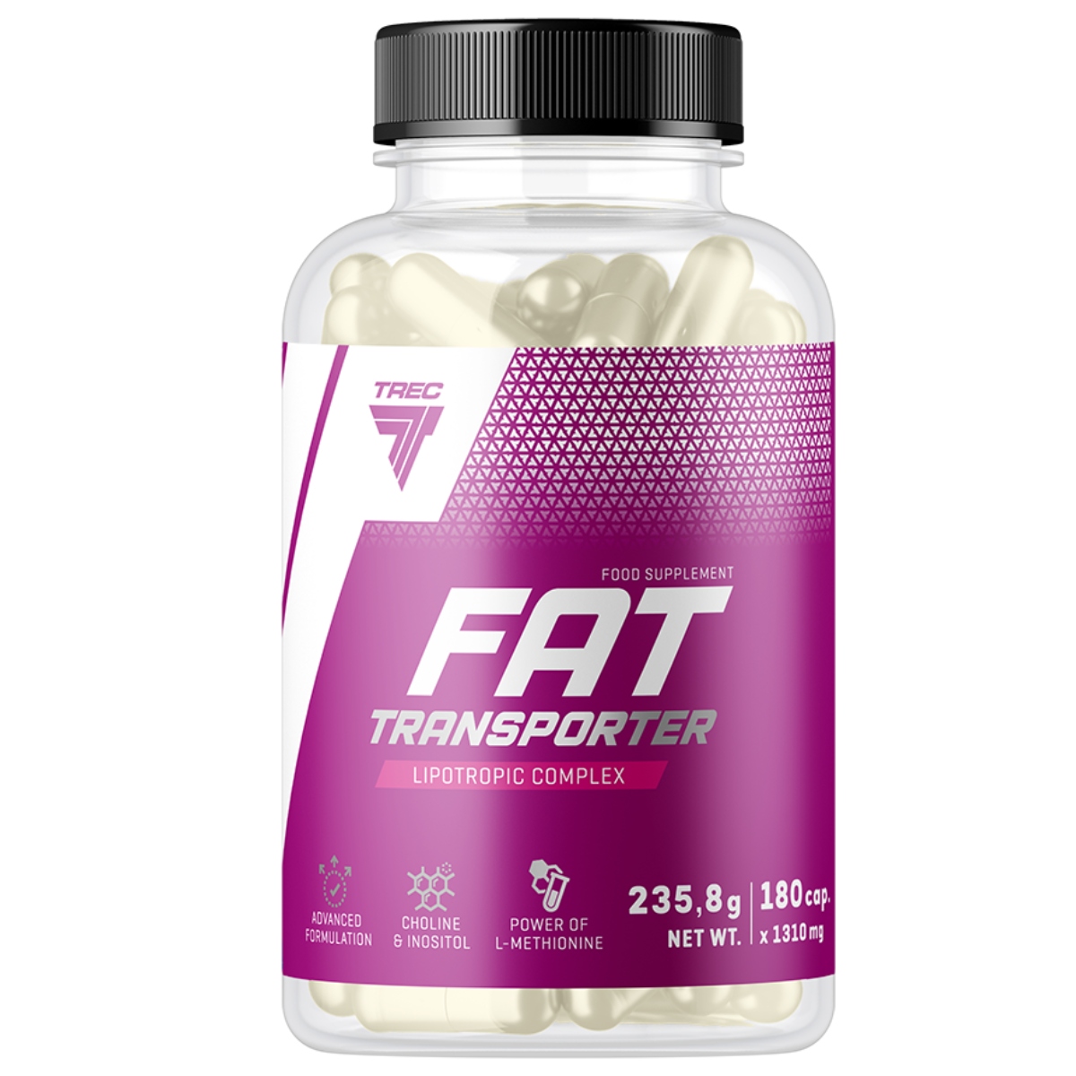 Lipotróp zsírégető kapszulák Trec Nutrition FAT TRANSPORTER 180 db ...