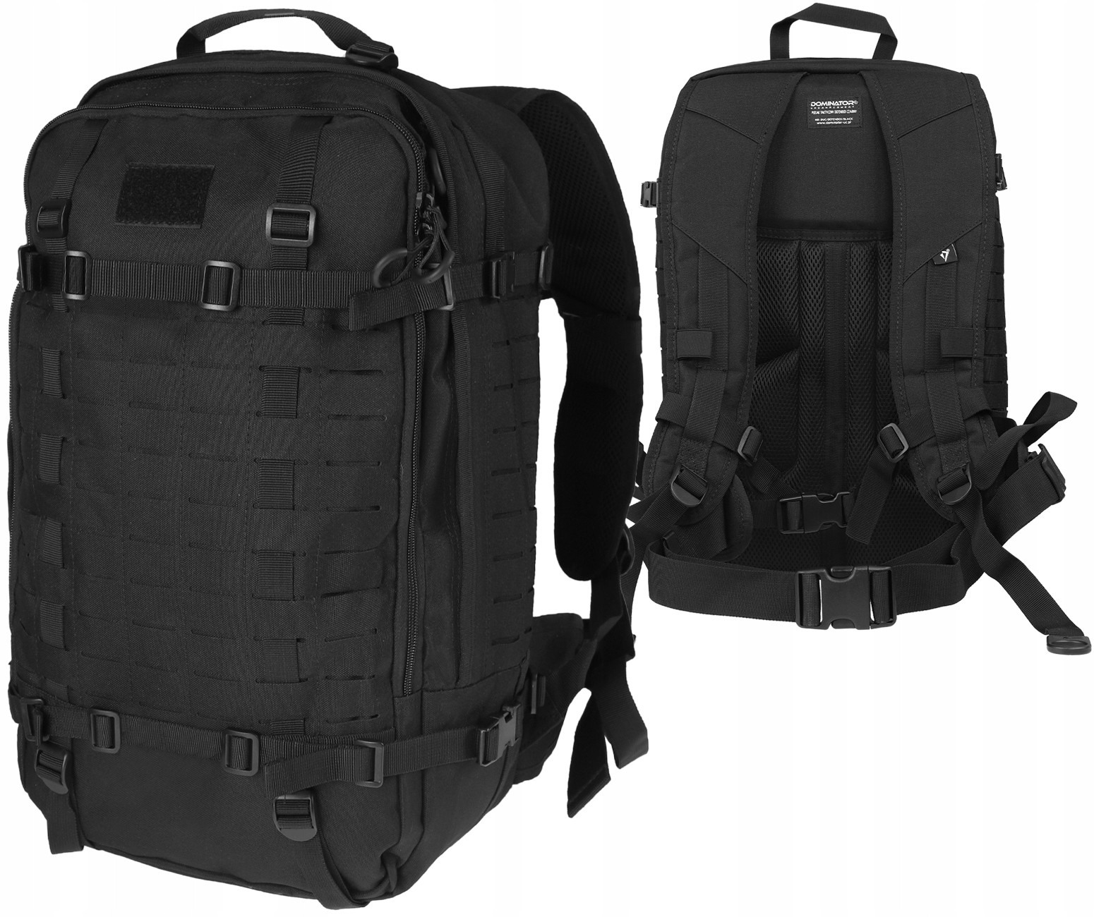 PLECAK WOJSKOWY TAKTYCZNY DOMINATOR DEFENDER LASER MILITARNY Czarny 45L ...