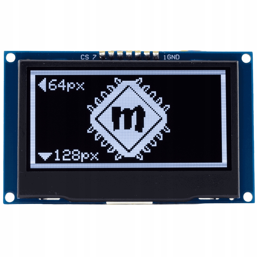 Wyświetlacz MSALAMON Wyświetlacz OLED 2,42" 128x64px biały SSD1309 - Sklep, Opinie, Cena w Allegro