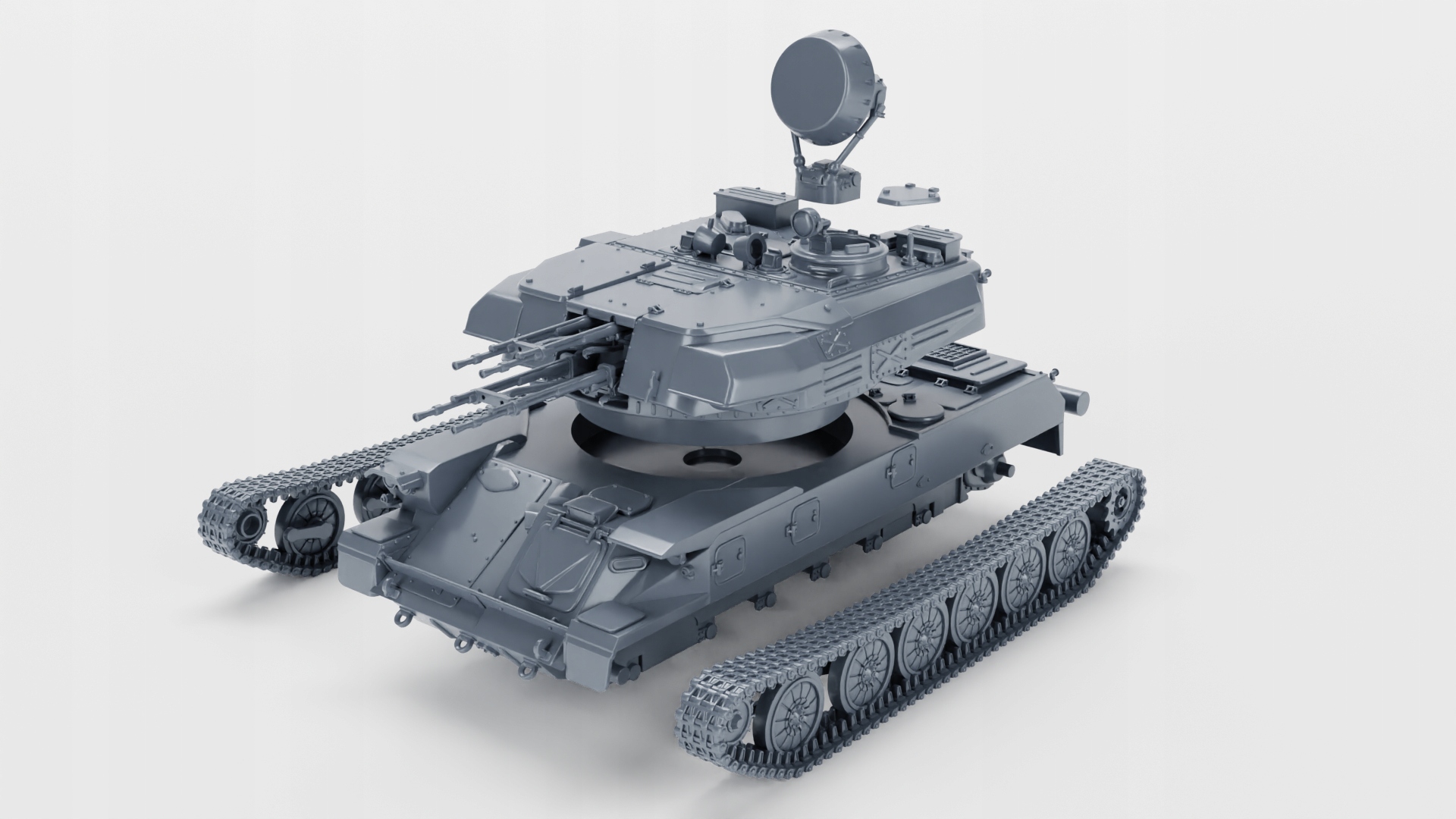 Önjáró légvédelmi löveg ZSU-23-4 Shilka radarral - nyitott fedéllel - 1 ...