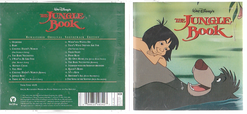 Płyta CD Walt Disney's The Jungle Book Soundtrack_______ 13667100005 ...