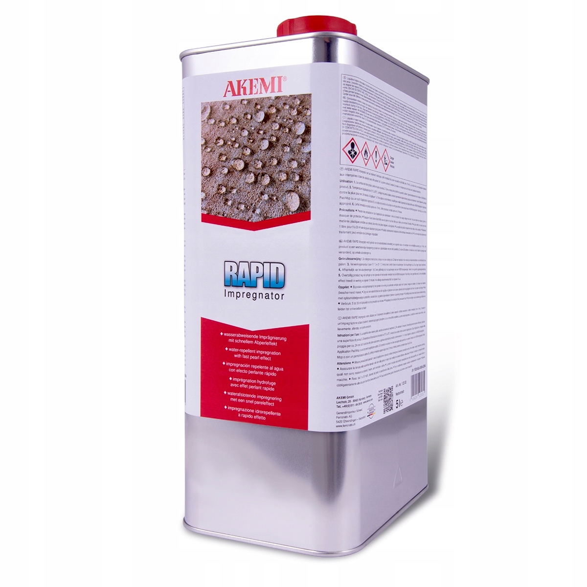 AKEMI RAPID IMPREGNAT DO GRANITU MARMURU 5L (4004208123031) • Cena, Opinie • Impregnaty ...