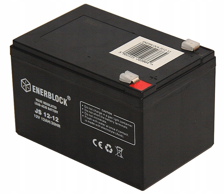 Akumulator ENERBLOCK 12V 12AH JS12-12 żelowy AGM - Sklep, Opinie, Cena w Allegro