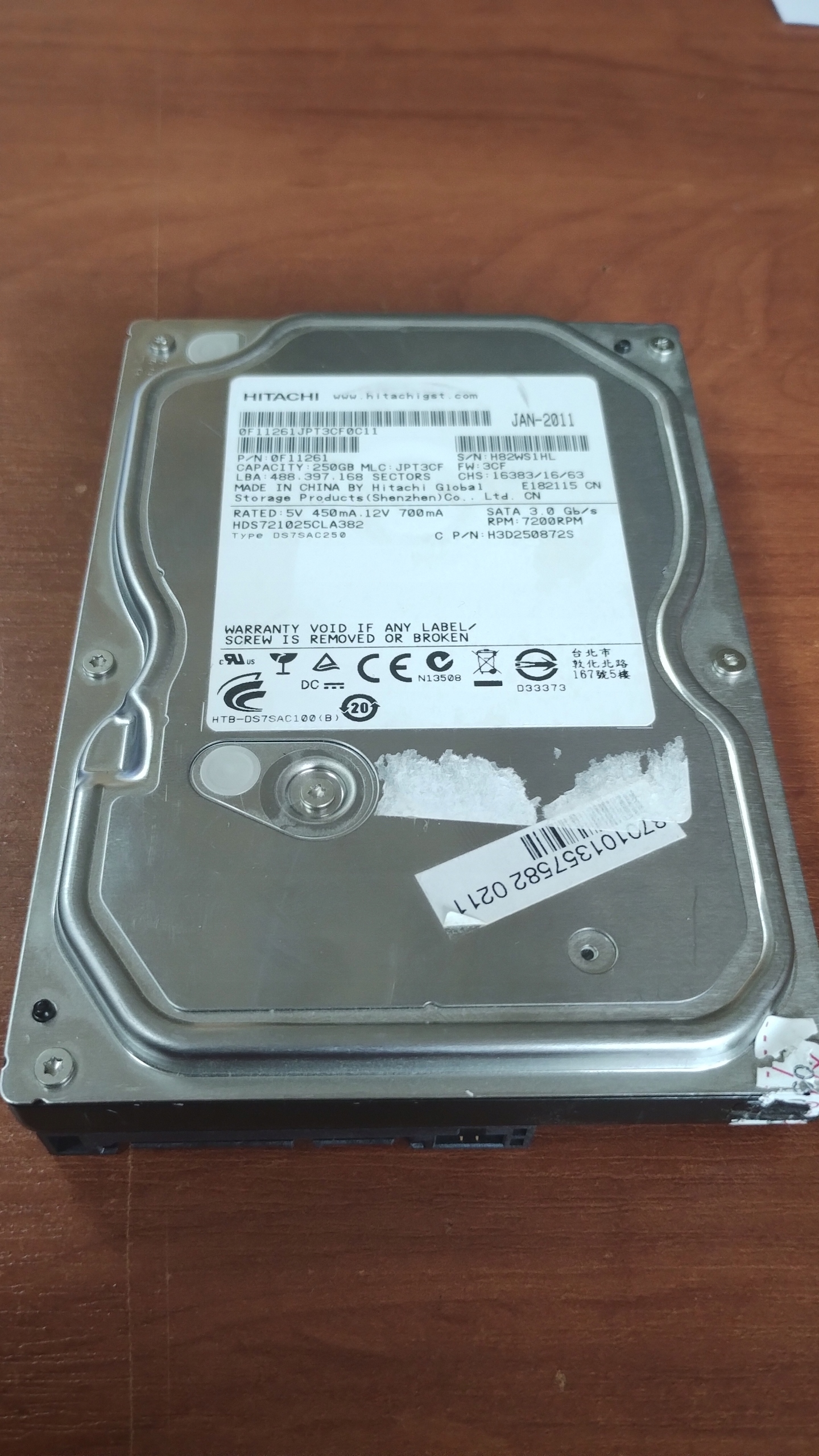 Dyski twarde HDD 250GB różne modele - stan BDB - Sklep, Opinie, Cena w ...