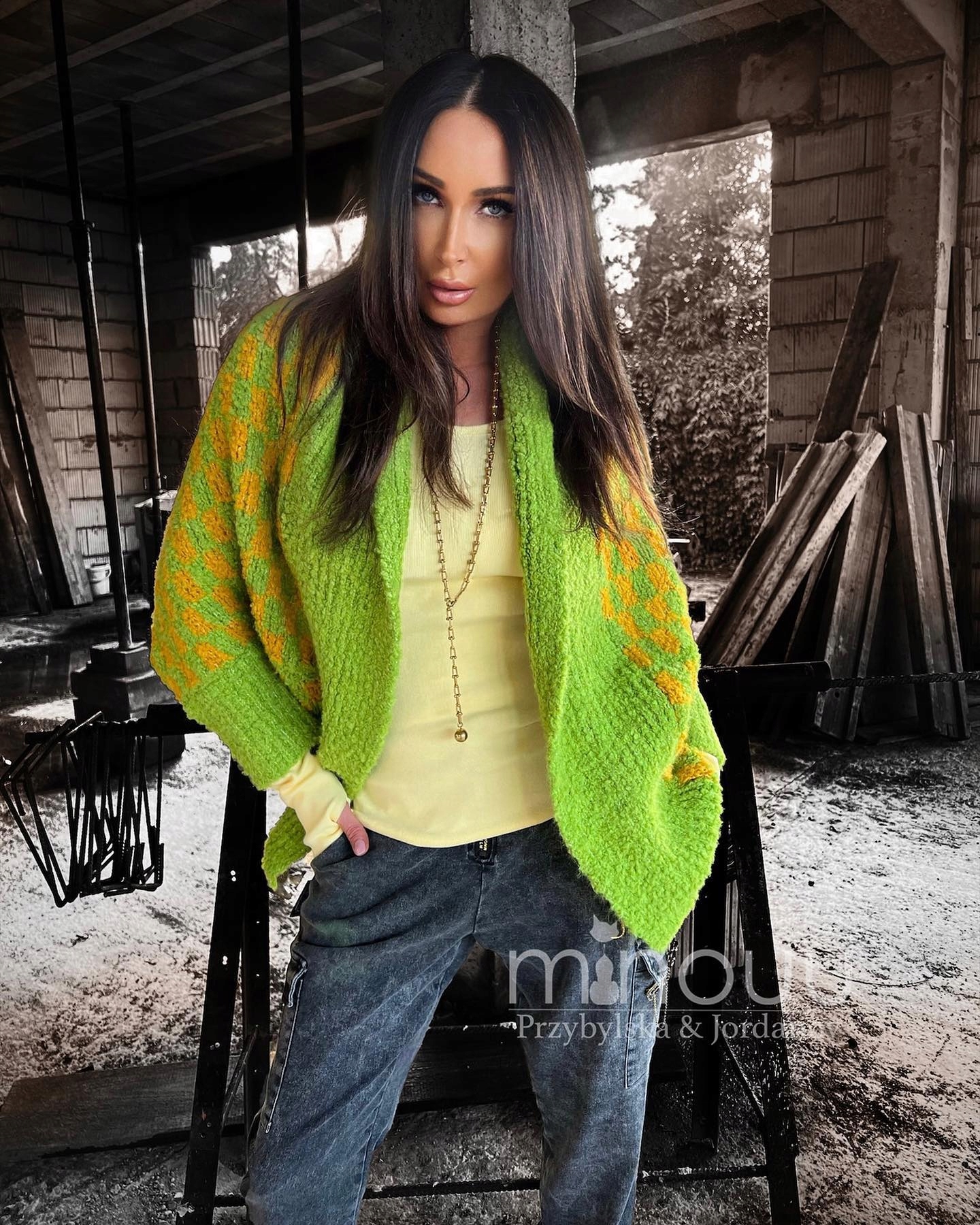 MInouu Sweter Kardigan Narzutka BOUCLA Grâce • Cena, Opinie • Swetry ...