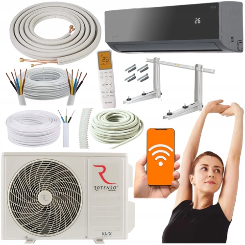 KLIMATYZATOR Rotenso ELIS X 6,8kW WIFI 4D ZESTAW 3mb Klimatyzacja ...