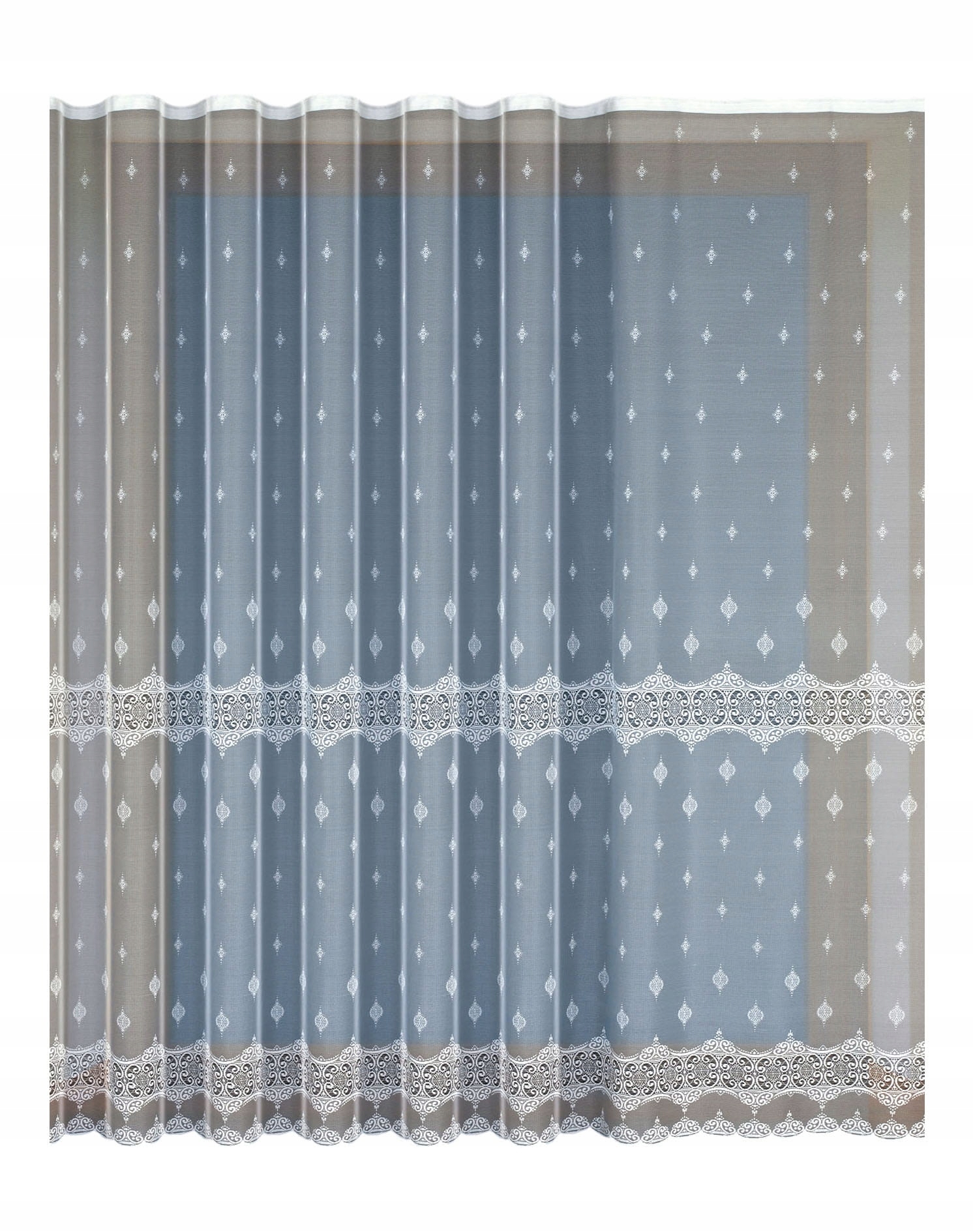 34556 EKSKLUZYWNA GOTOWA FIRANA Z TAŚMĄ 200x120 • Cena, Opinie • Firany ...