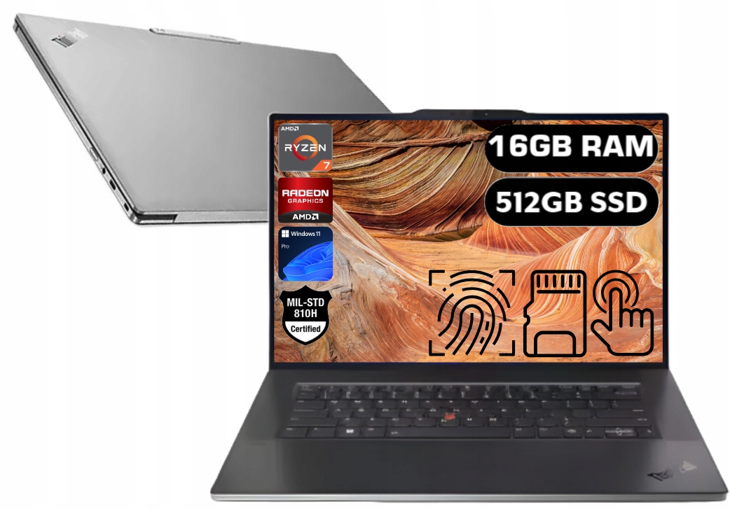 Laptop Lenovo ThinkPad Z16 16" AMD Ryzen 7 16 GB / 2048 GB szary • Cena ...