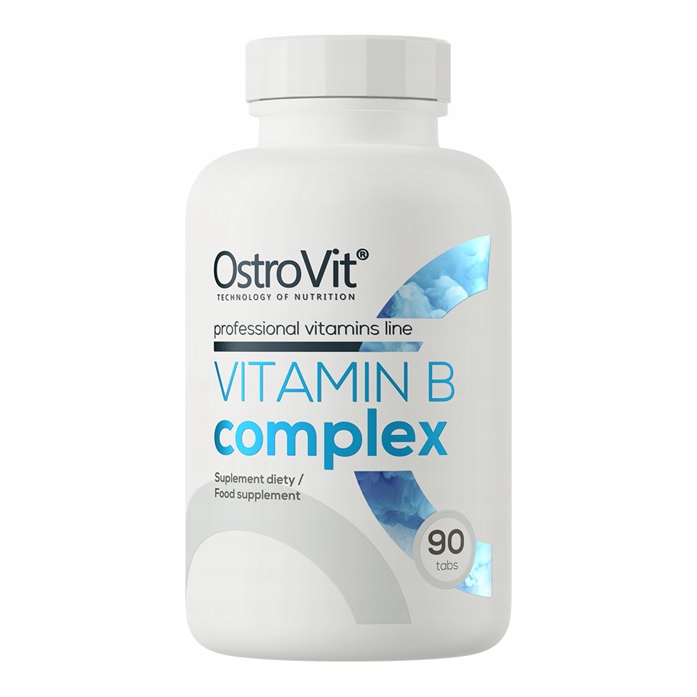 OstroVit Vitamin B Complex 90 tabs Witamina B1 B2 B3 B5 B6 B7 B9 B12 ... OstroVit Vitamin B Complex 90 tabs Witamina B1 B2 B3 B5 B6 B7 B9 B12 ...
