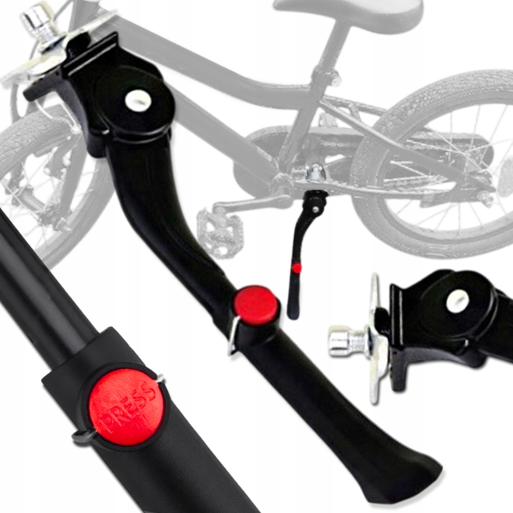 STOPKA PODPÓRKA NÓŻKA DO ROWERU DZIECIĘCEGO 16-20" REGULOWANA CENTRALNA ...