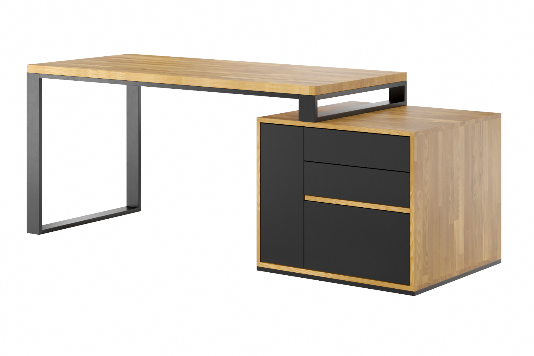 Biurko loft z kontenerem (5905317653114) • Cena, Opinie • Biurka ...