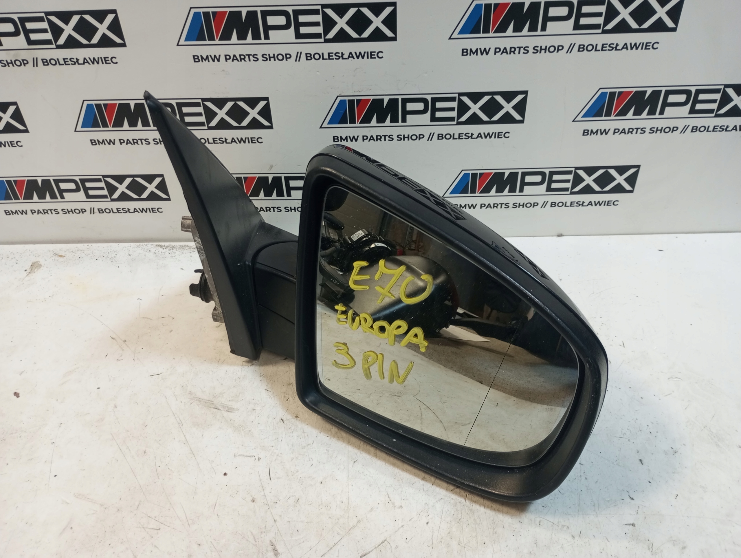 BMW X5 E70 LUSTERKO PRAWE EUROPA 3PIN FOTOCHROM za 599.00PLN z Nowogrodziec - Allegro ...