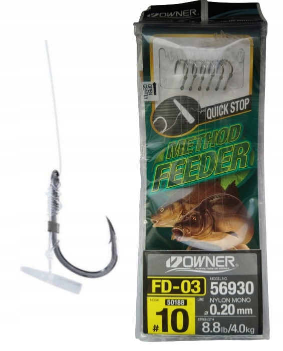 Owner Przypony Method Feeder Quick Stop nr 8 - HO-FD0308 - 12722364478 - Allegro.pl