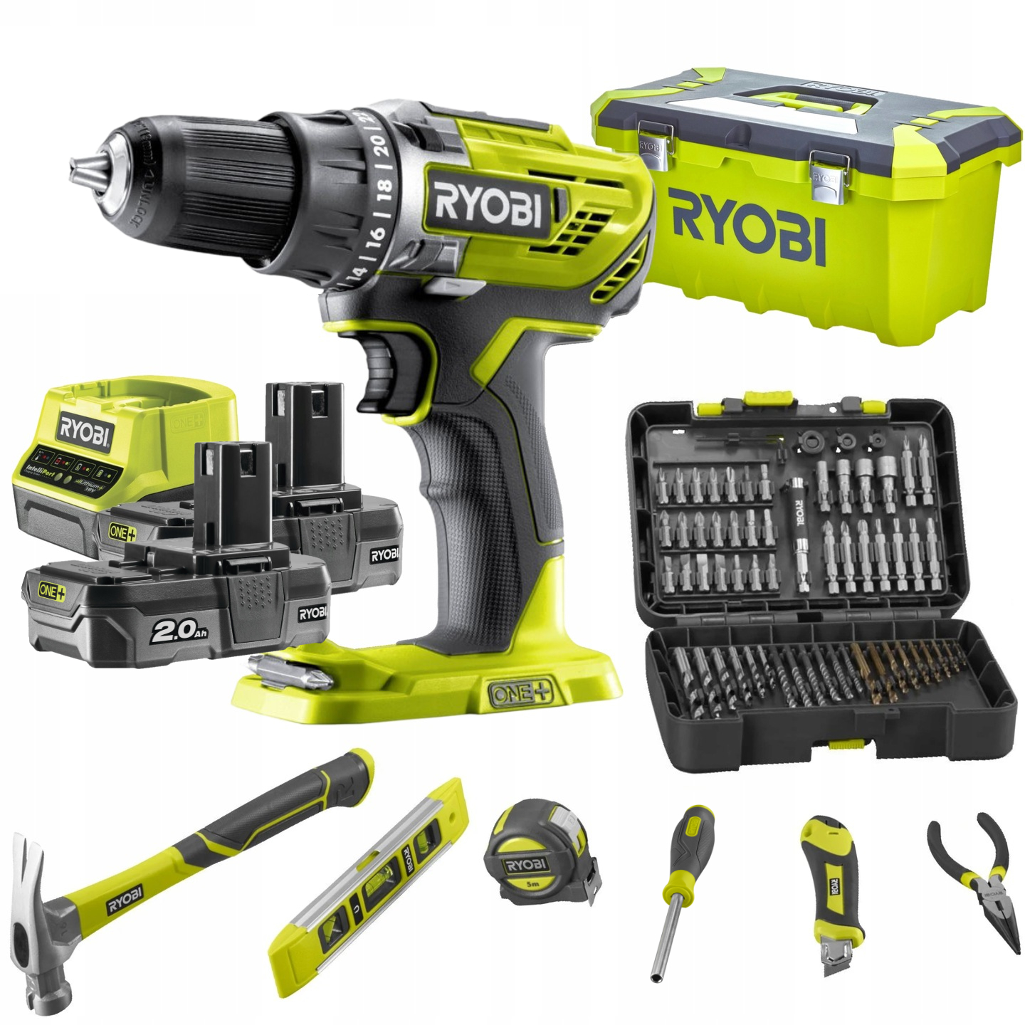 Wkrętarka Ryobi zasilanie akumulatorowe 18 V R18DD3-220TAH (4892210205957) • Cena, Opinie ...