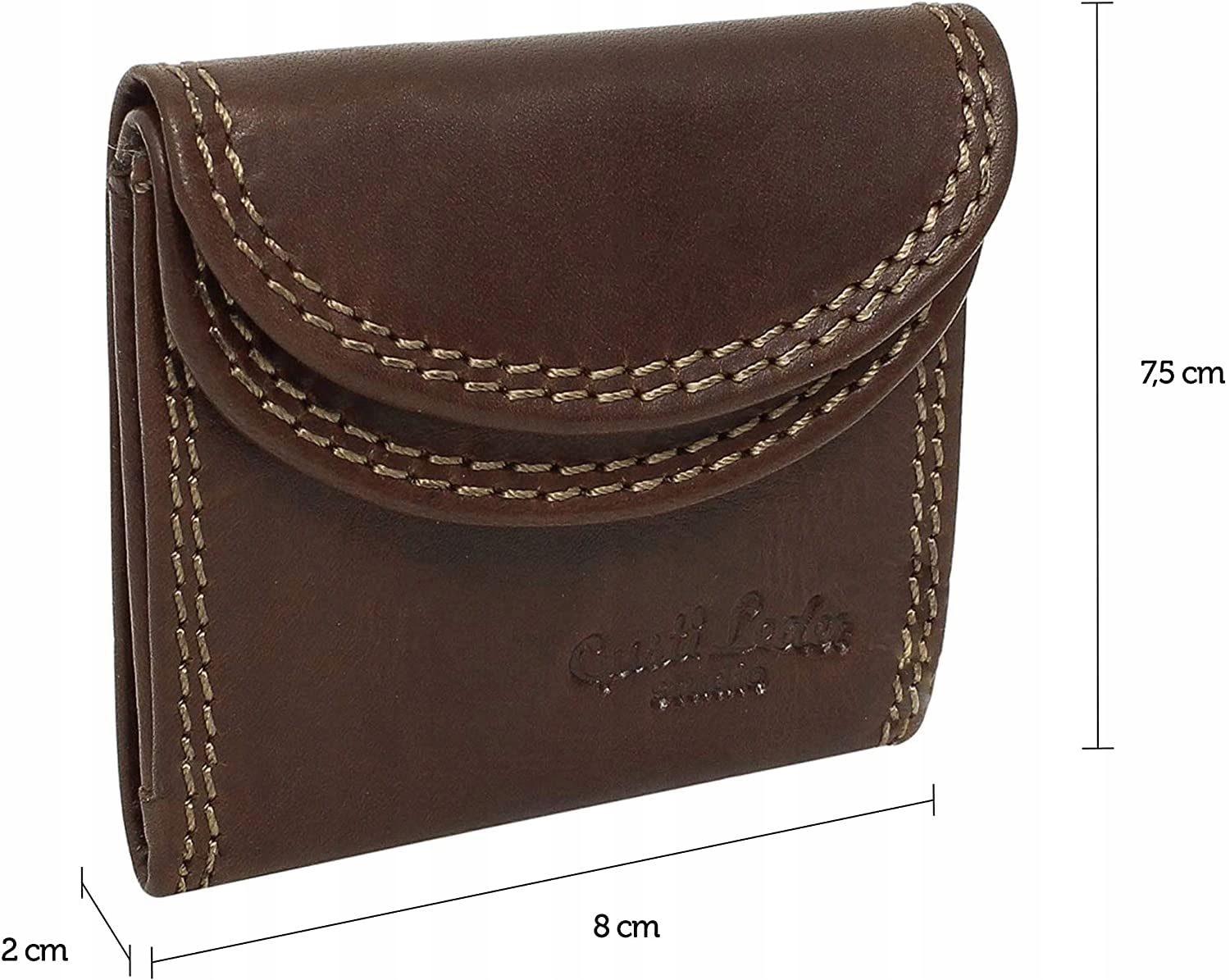 Gusti Leder portfel skóra naturalna brązowy - uniseks (5906521111179 ...