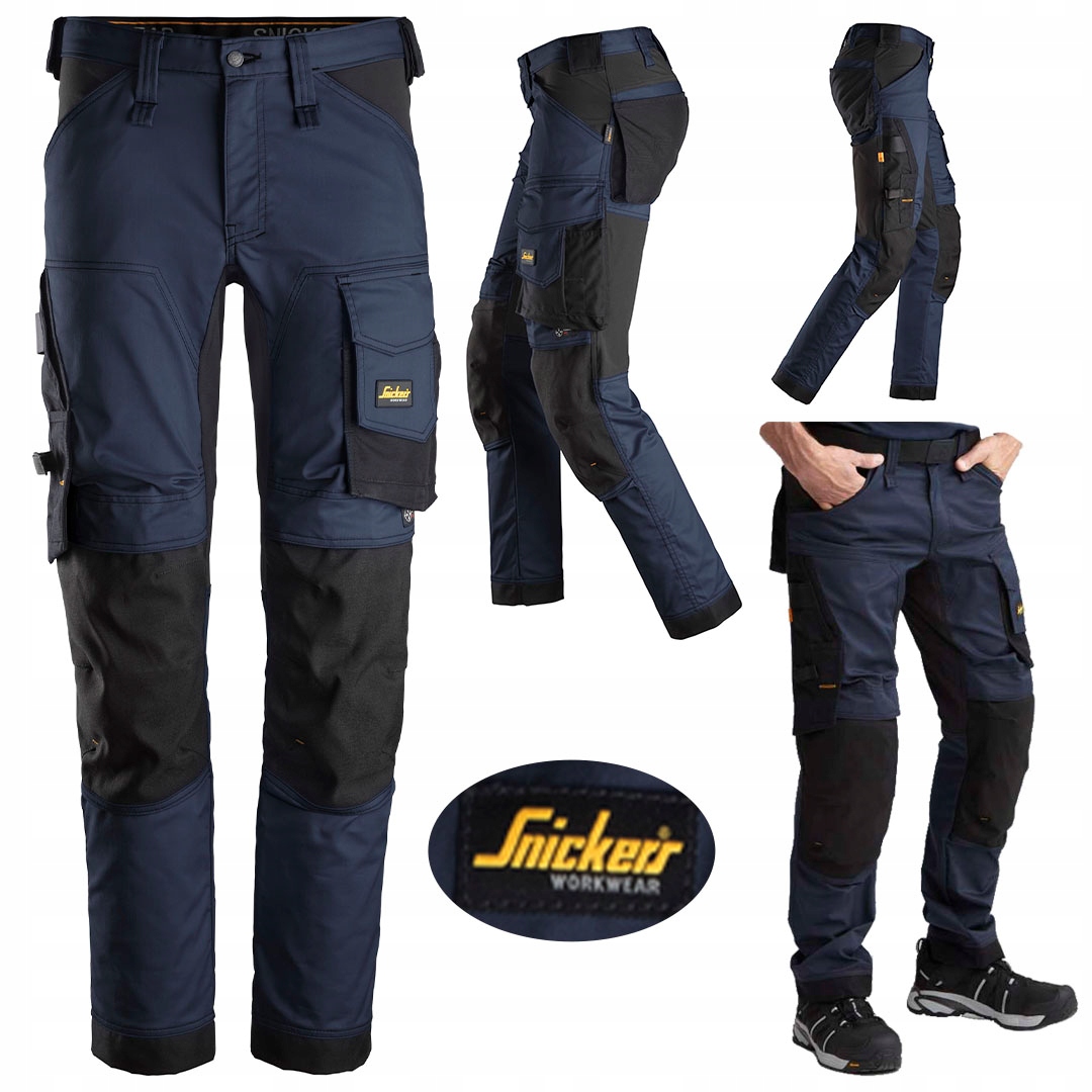 Spodnie robocze Snickers 6341 Stretch 148 Allround ELASTYCZNE i Trwałe ...