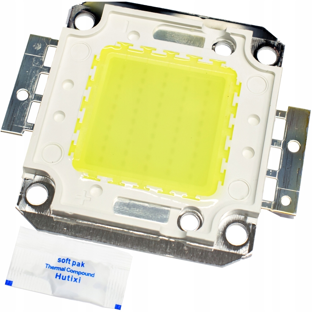 LED dioda LeaderLED COB modul 50W BÍLÁ 2 barvy 53x40mm PREMIUM + pasta ...