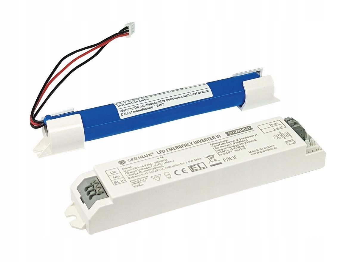 LED EMERGENCY INVENTER IV moduł awaryjny z akumulatorem GXNO041 ...