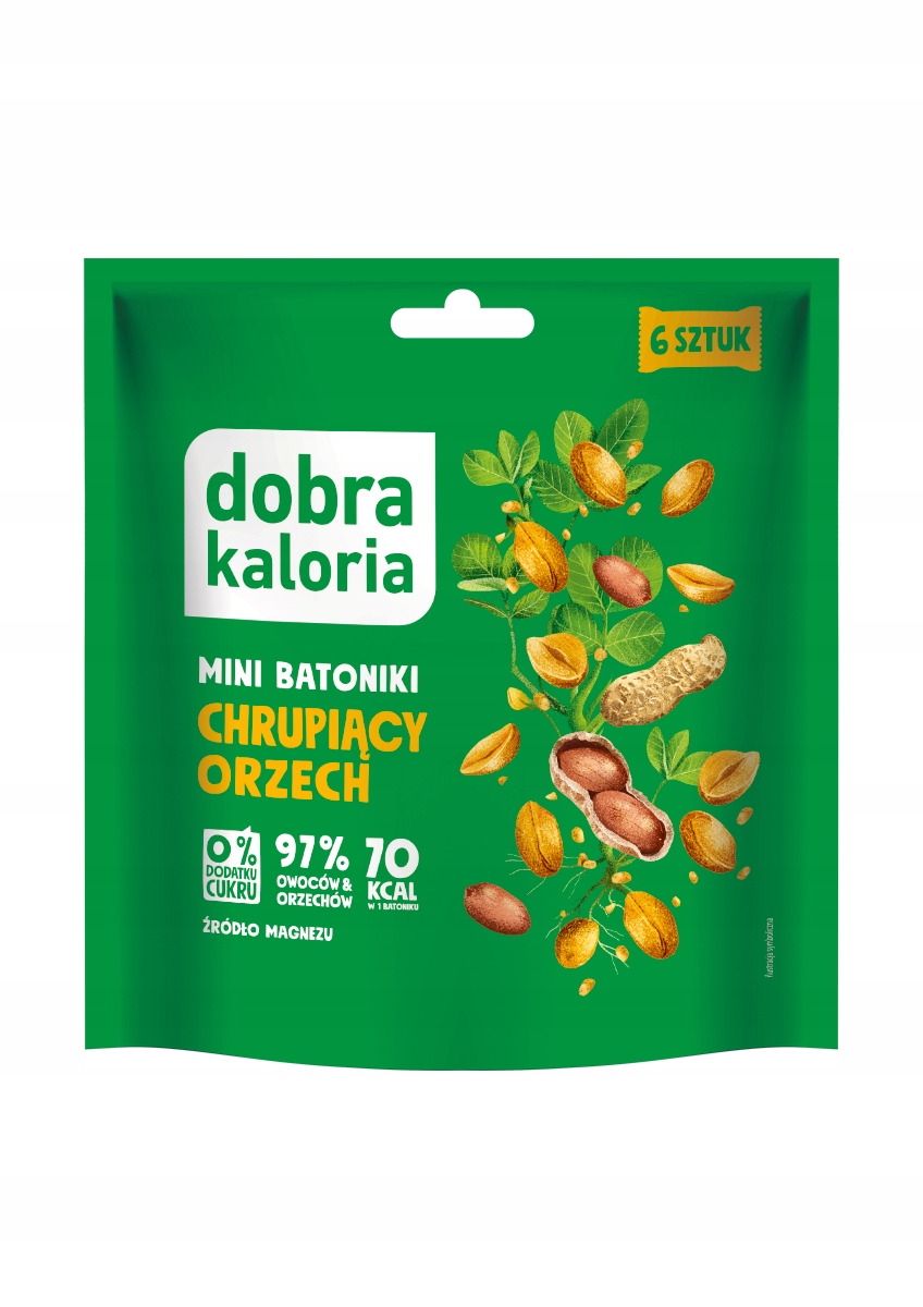 Dobra Kaloria Mini batoniki chrupiący orzech 108 g 14991729684 - Allegro.pl
