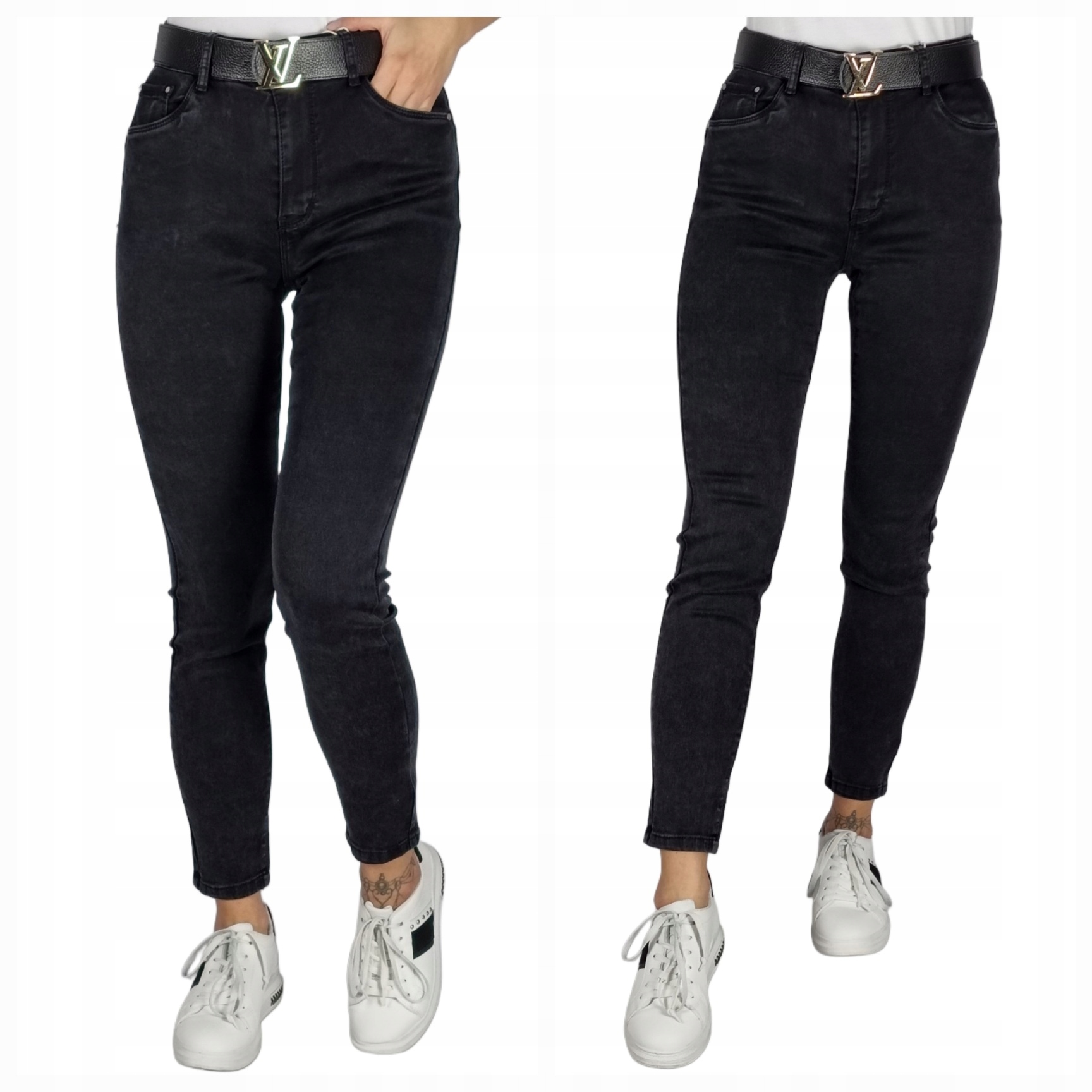 M.SARA SPODNIE CIEMNOSZARE KLASYCZNE PLUS SIZE 42/6XL • Cena, Opinie • Jeansy 16815565139 • Allegro