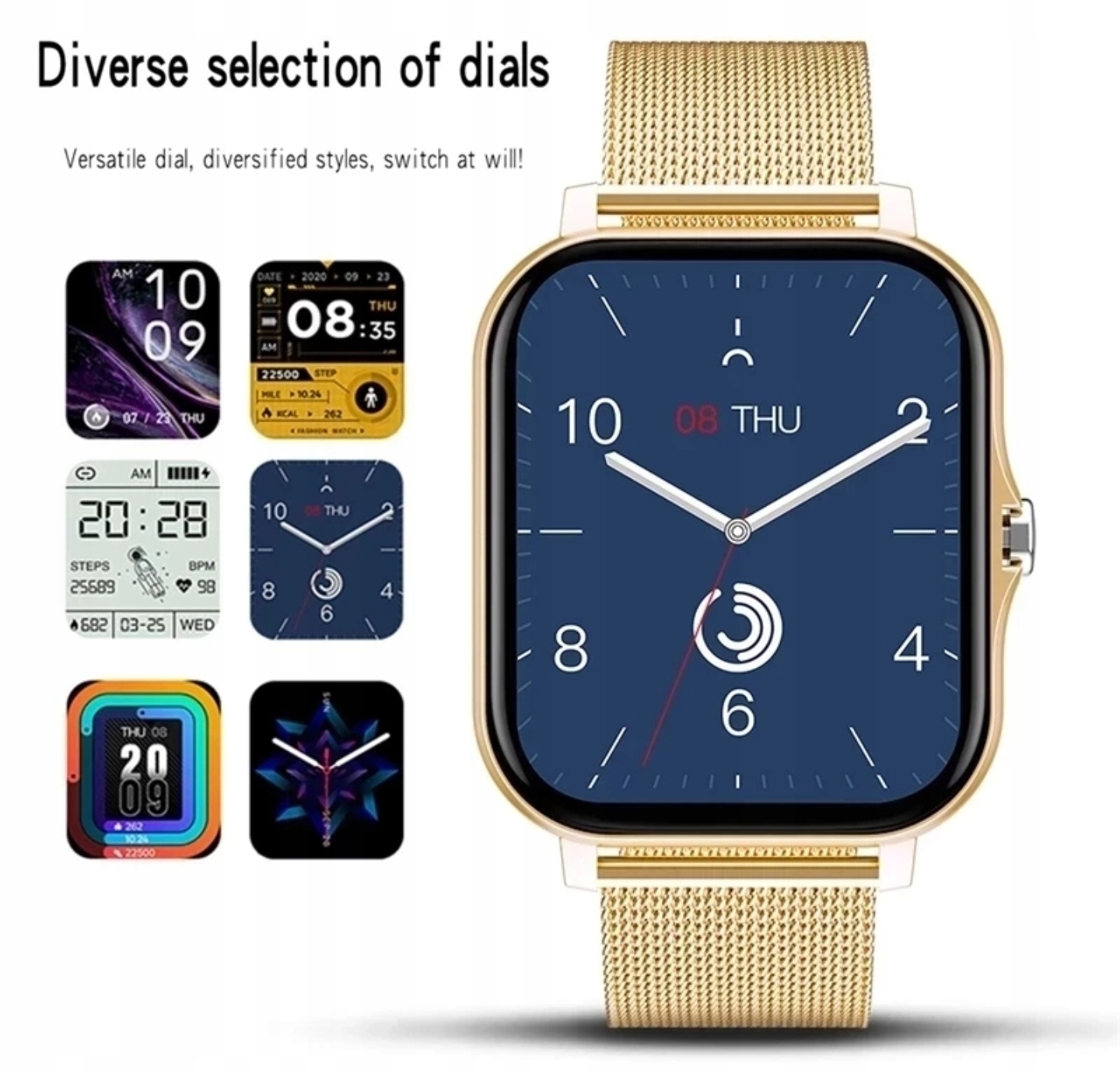 Elegancki Smartwatch Damski Rozmowy Puls 3 Różne Paski - Inna marka | Sklep EMPIK.COM