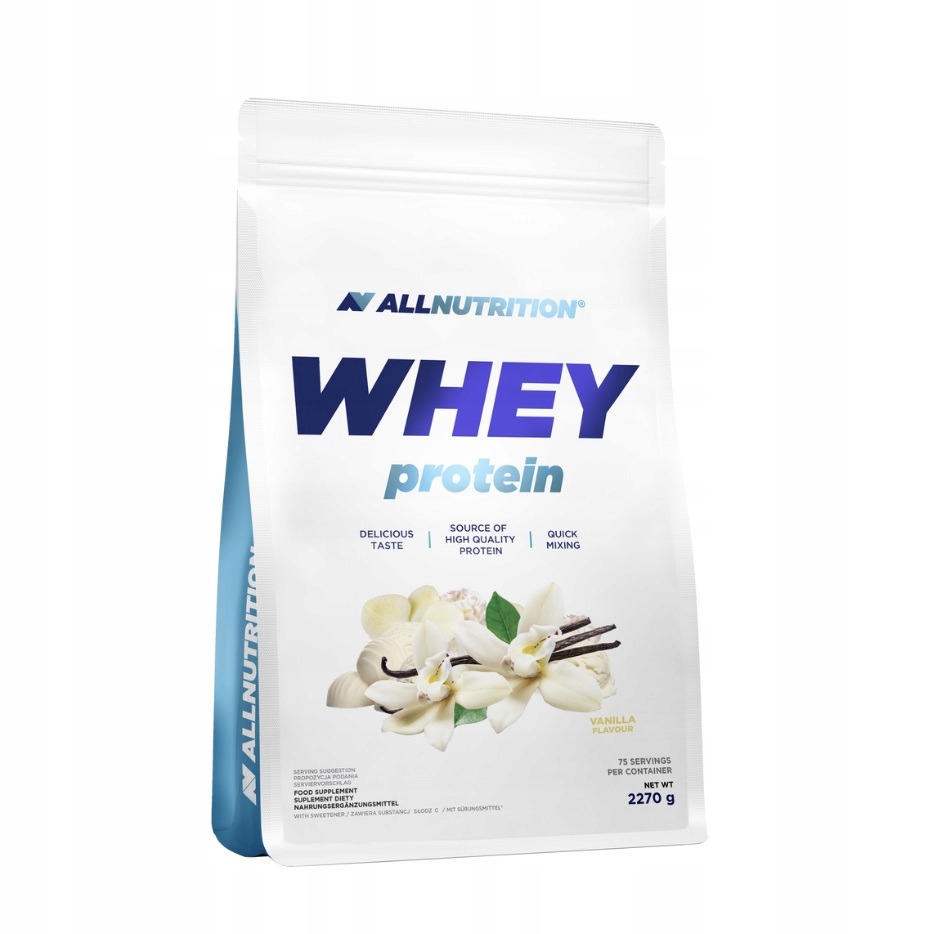 ALLNUTRITION WHEY PROTEIN 2270g BIAŁKO WPC MIĘŚNIE REGENERACJA JAKOŚĆ MASA - 5902837701103 ...