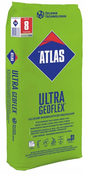 Klej do glazury i terakoty Atlas Ultra Geoflex 25 kg (5905400287387 ...