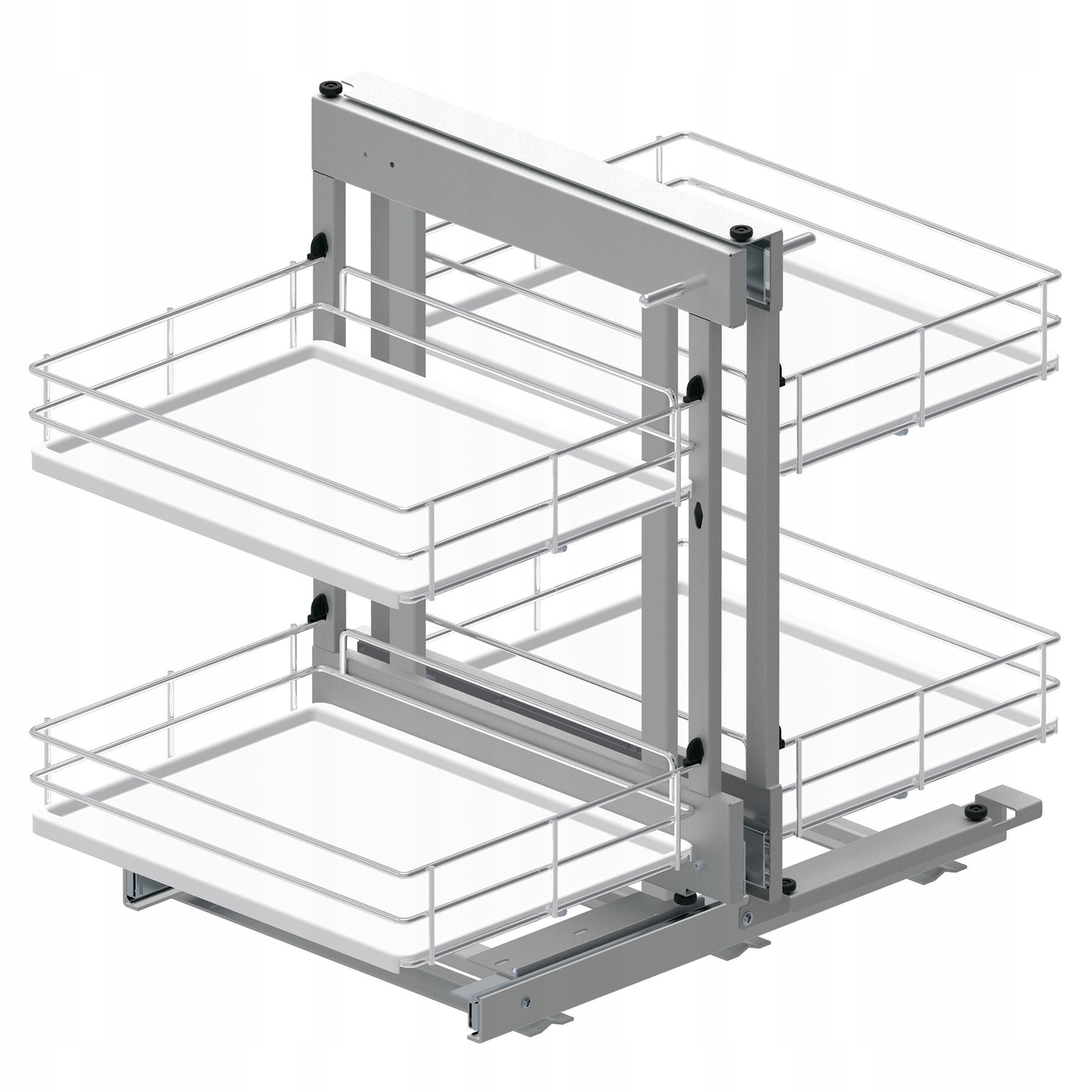 KOSZ CARGO MAGIC CORNER EVO 800 LEWY do szafki narożnej Biały Chrom ...
