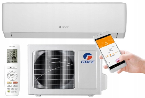 Klimatyzator ścienny GREE Pular PRO 5,3kW WiFi GRZAŁKA Klimatyzacja DO ...