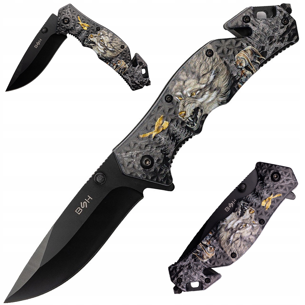 Nóż turystyczny BSH ADVENTURE - 5903899937844 - 12759527287 - Allegro