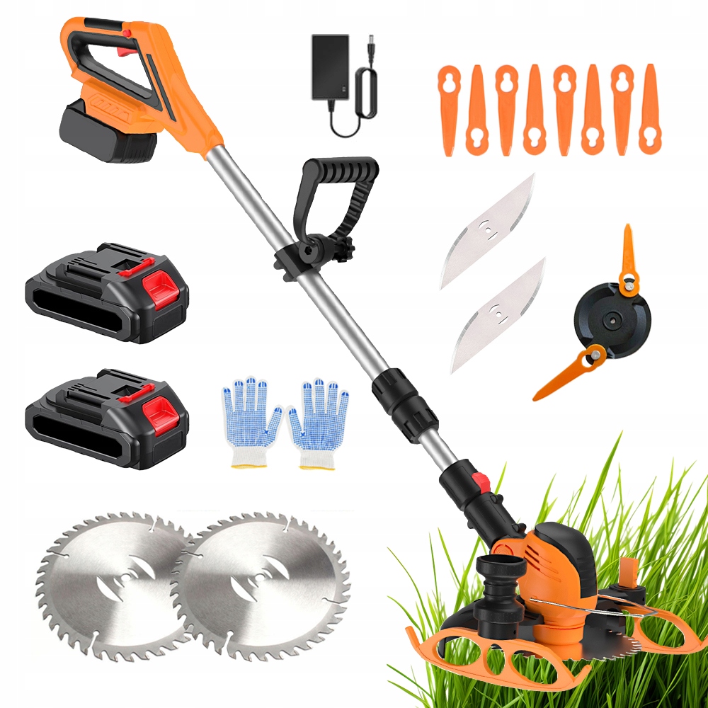 MOCNY KOSA PODKASZARKA AKUMULATOROWA 21V WYSOKA JAKOŚĆ + 2 BATERIA (6214174105728) • Cena ...