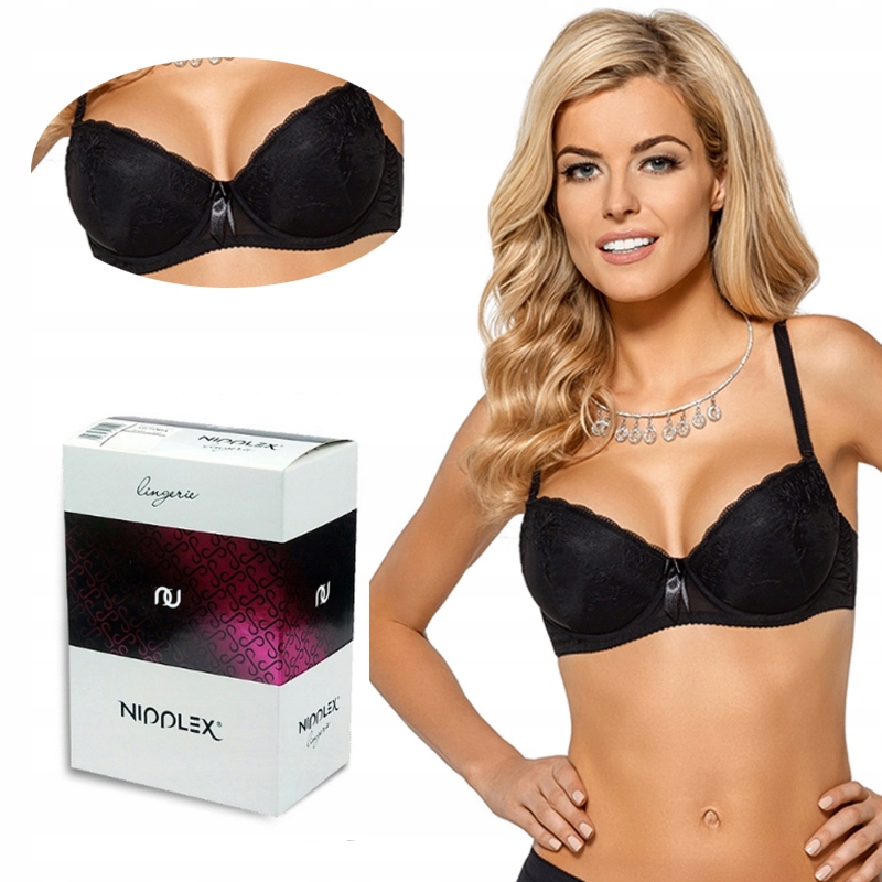 Biustonosz push up Olga Nipplex czarny 85B (5908258634792) • Cena, Opinie • Biustonosze ...