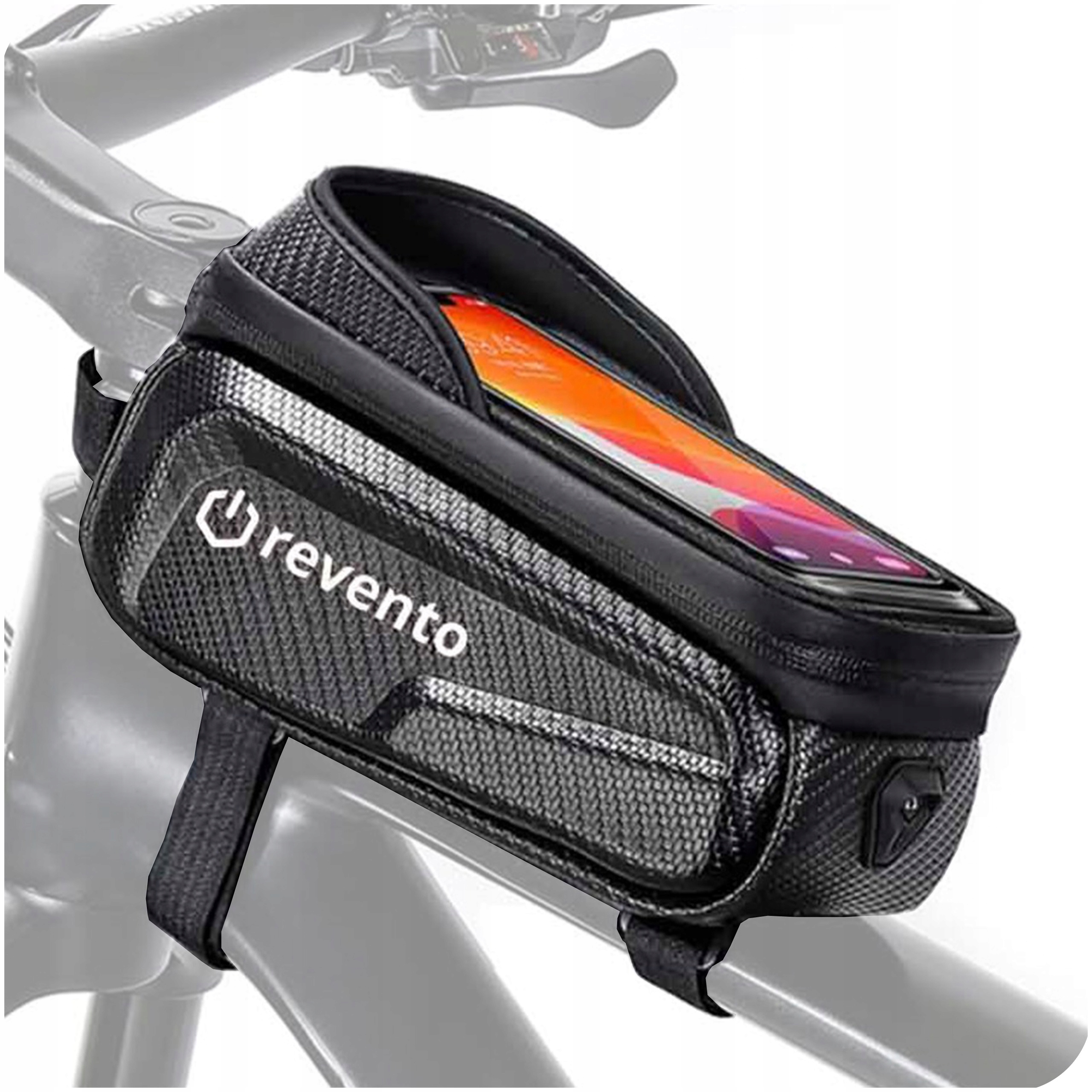 SAKWA TORBA ROWEROWA NA KIEROWNICĘ WODOODPORNA- UCHWYT NA TELEFON DO ...