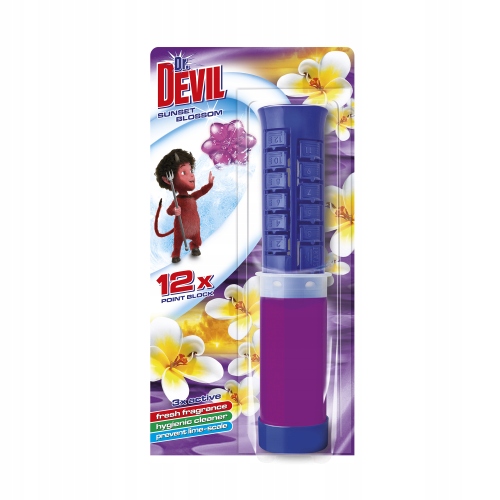 Devil WC krążki 12x 3w1 Sunset Blossom ŻELOWE POINT BLOCK ...