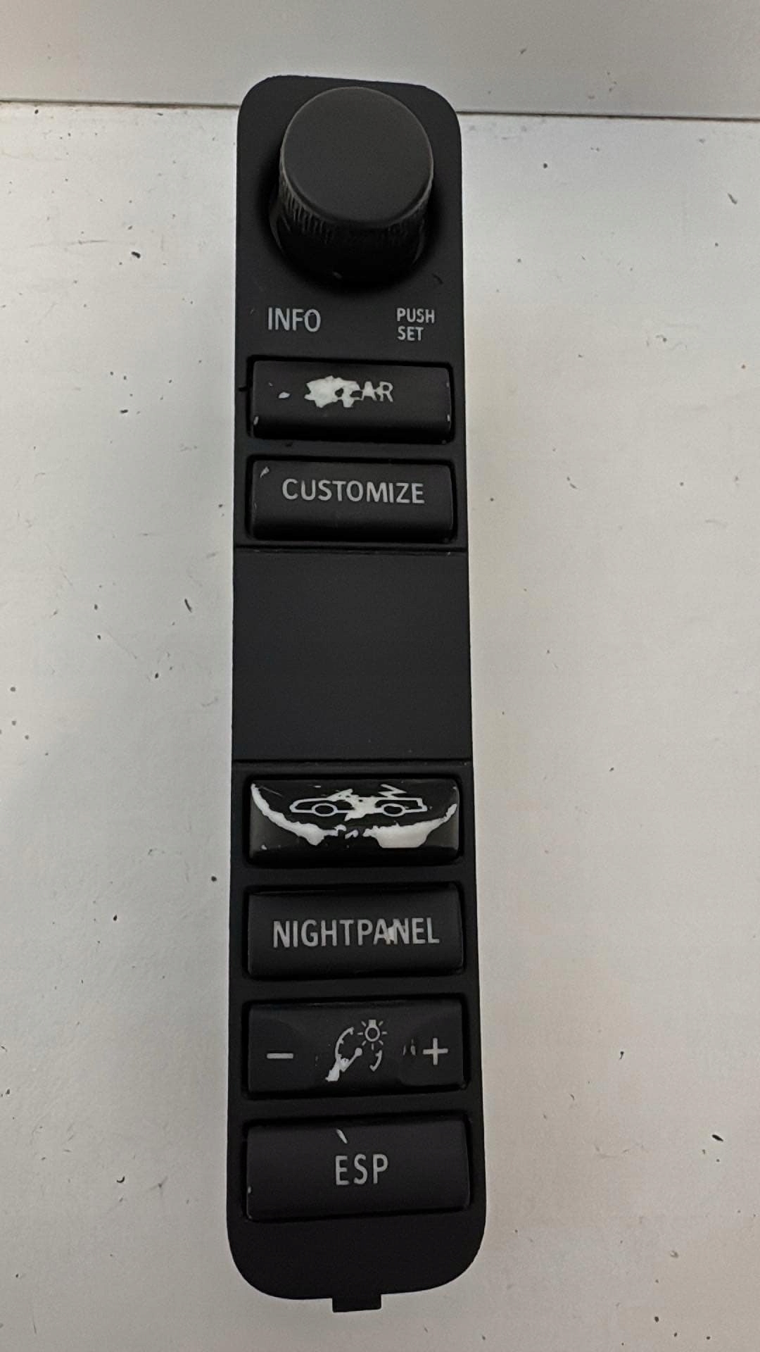 SAAB 93 9-3 II PANEL PRZEŁĄCZNIK SID NIGHTPANEL ESP DACHU CABRIO ...