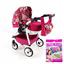 Babakocsi babák számára ADBOR LILY SPORT + LOOM BAND készlet Ls-16 ...