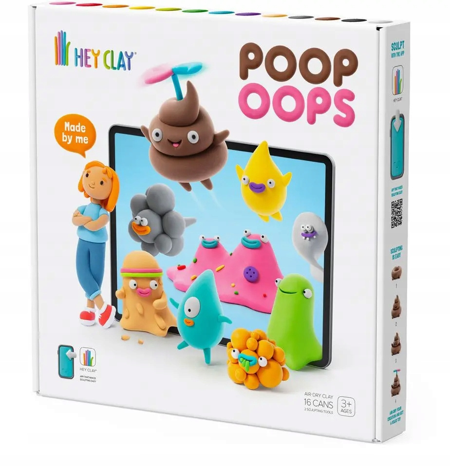 HEY CLAY senzorická modelovací hmota Poop Oops Set-HCL16177CEE - TM ...