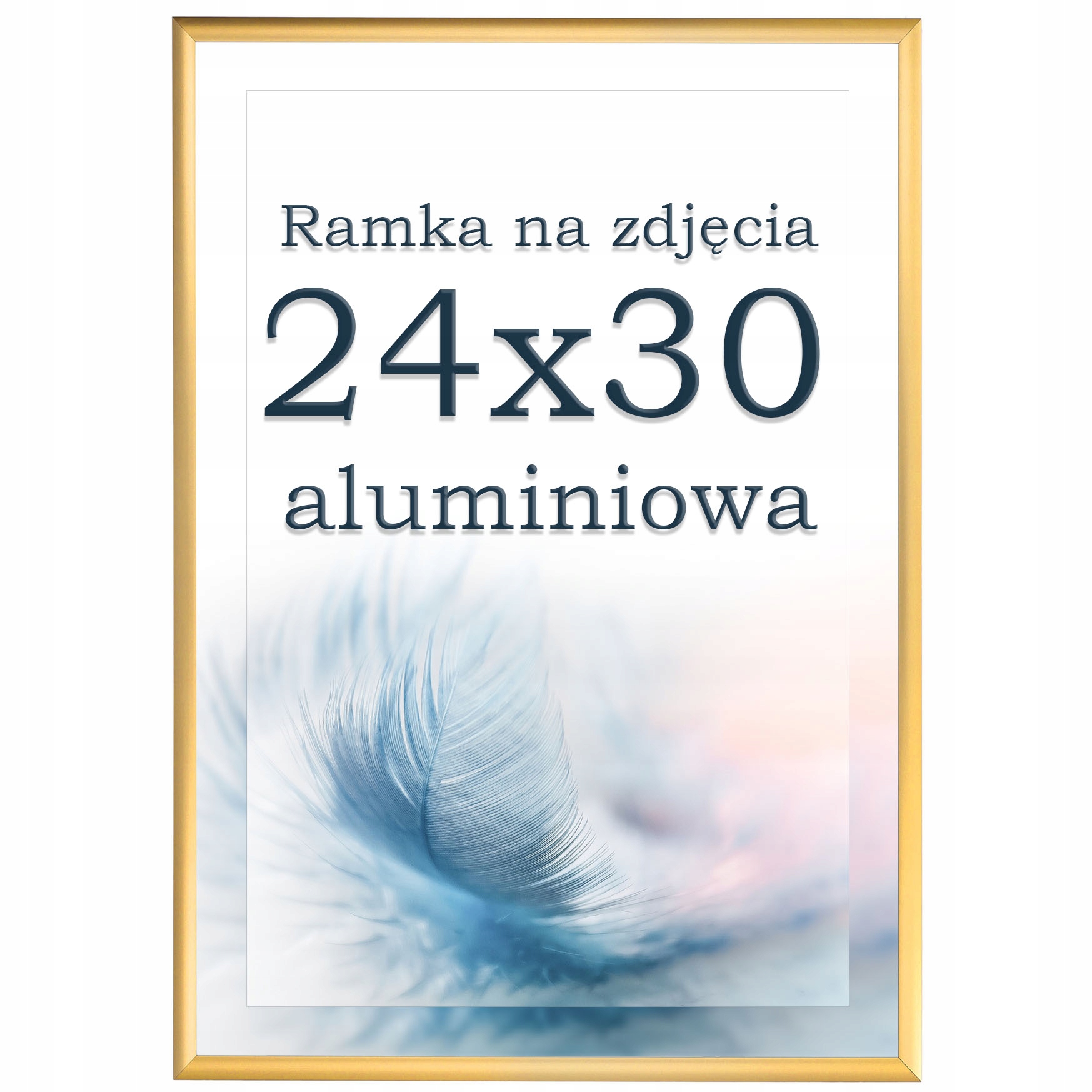 Ramka 24x30 ramki na zdjęcia aluminiowa złota (5903822663734) • Cena ...