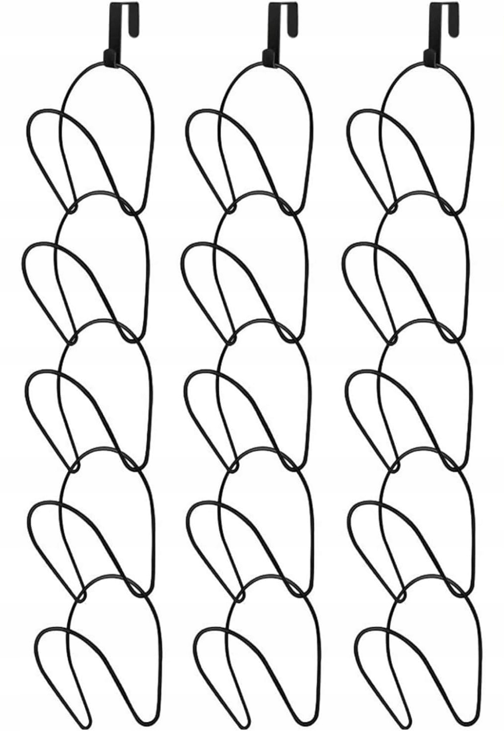 Černý organizér/věšák na čepice LINFIDITE pro 15 čepic a klobouků ...