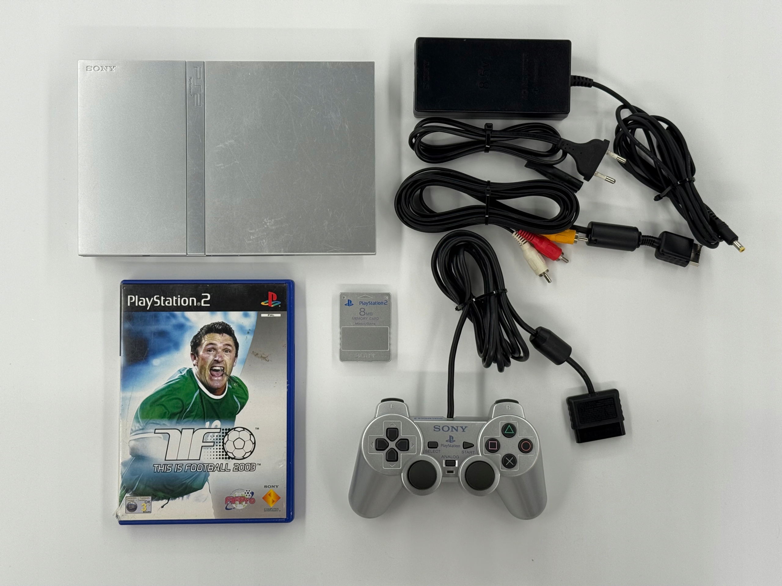 SONY PLAY STATION 2 SATIN SILVER PUDEŁKO PLOMBA - Sklep, Opinie, Cena w Allegro