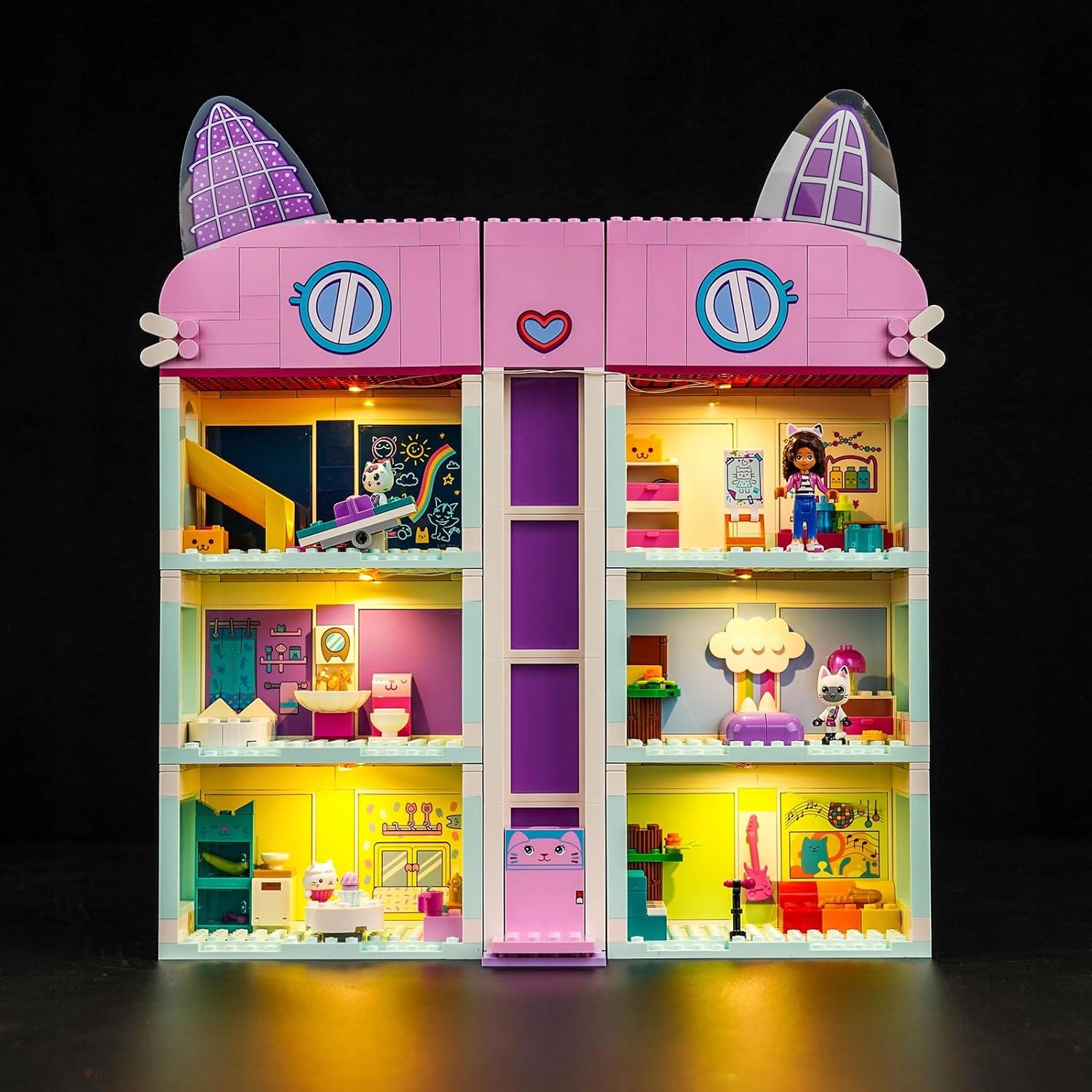 Zestaw świateł LED do Lego Gabby's Dollhouse, zestaw oświetlenia do ... Zestaw świateł LED do Lego Gabby's Dollhouse, zestaw oświetlenia do ...