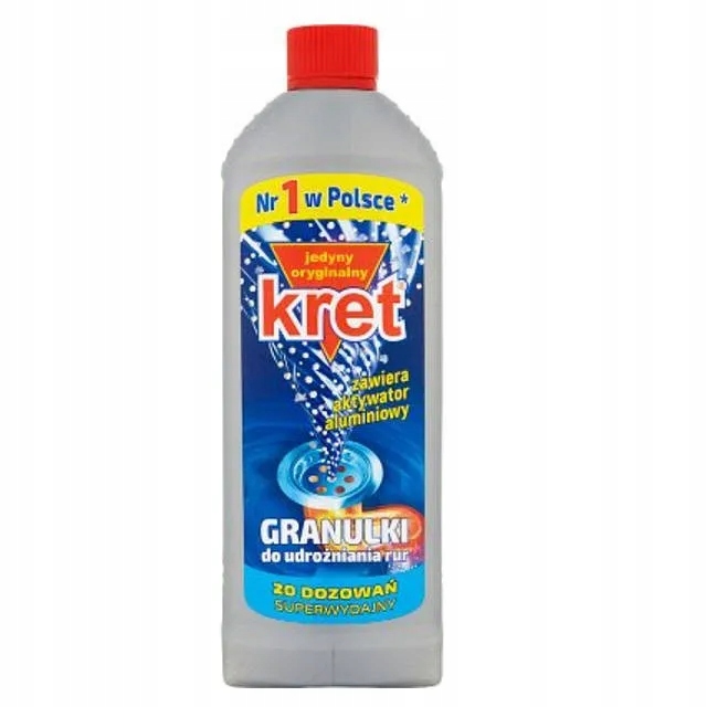 KRET Udrażniacz do rur GRANULKI, 800 g (5900931024685) • Cena, Opinie ...