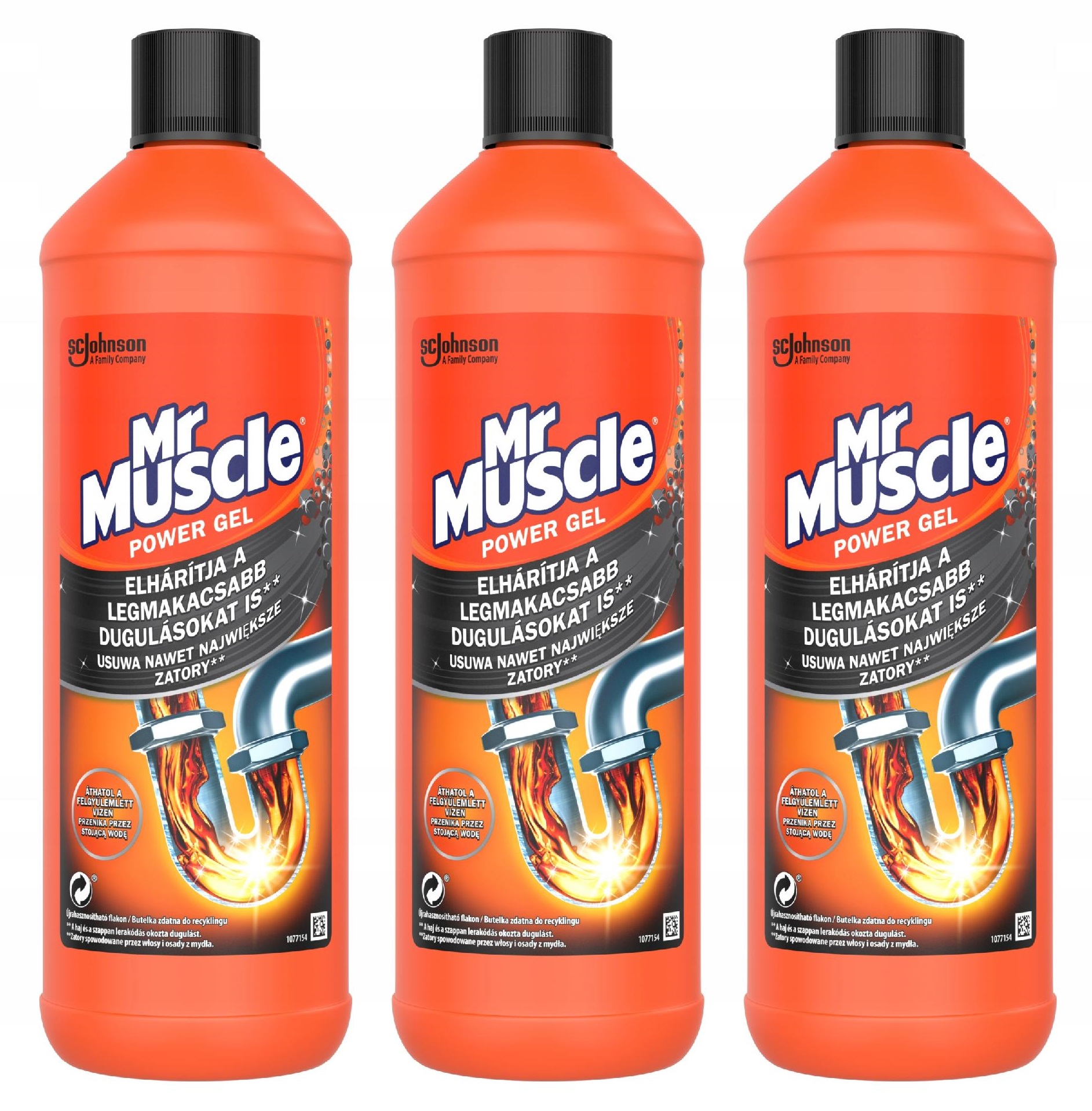 MR MUSCLE żel do udrażniania rur 3x1000 ml 13561958367 - Allegro.pl